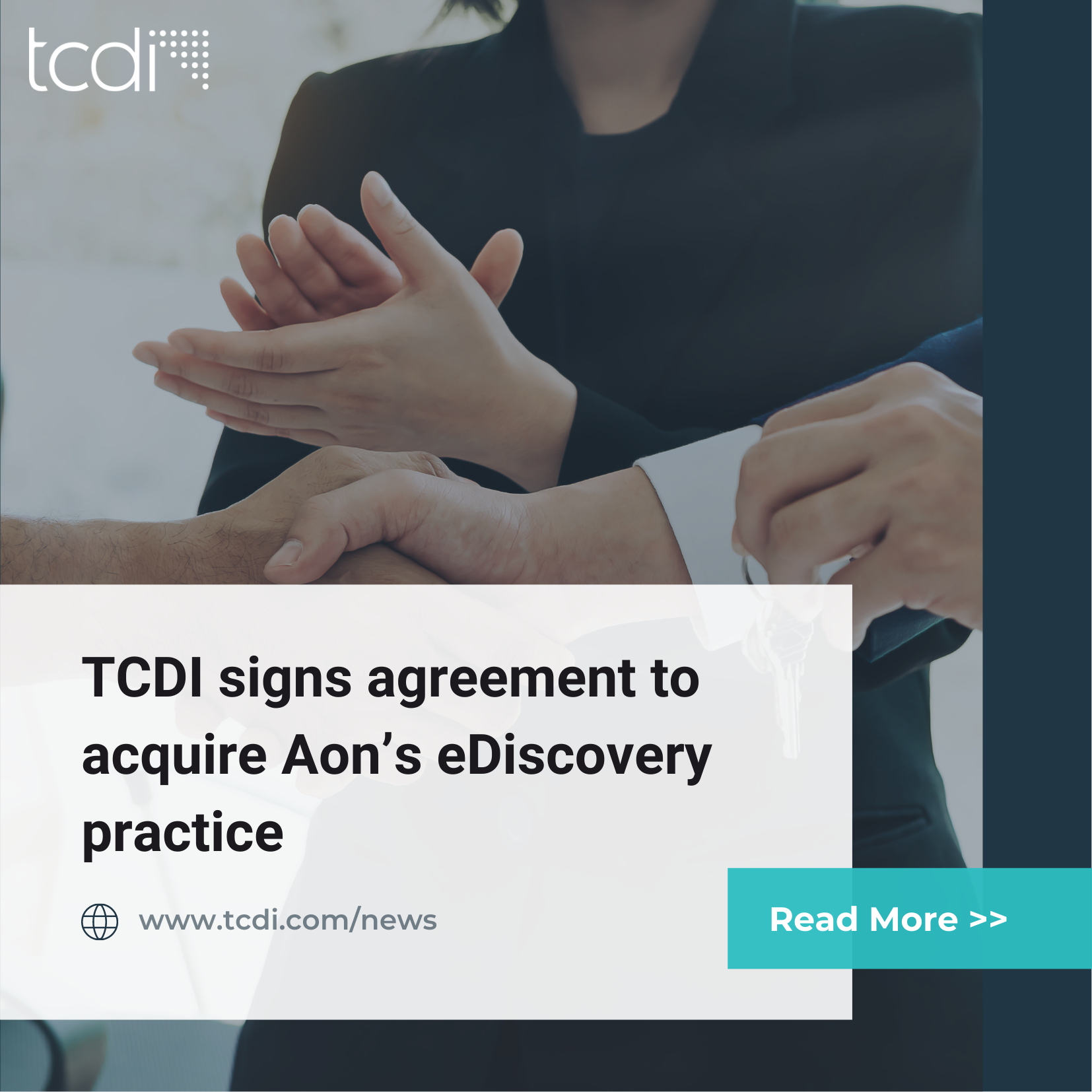 TCDI signs agreement to acquire Aon’s eDiscovery practice